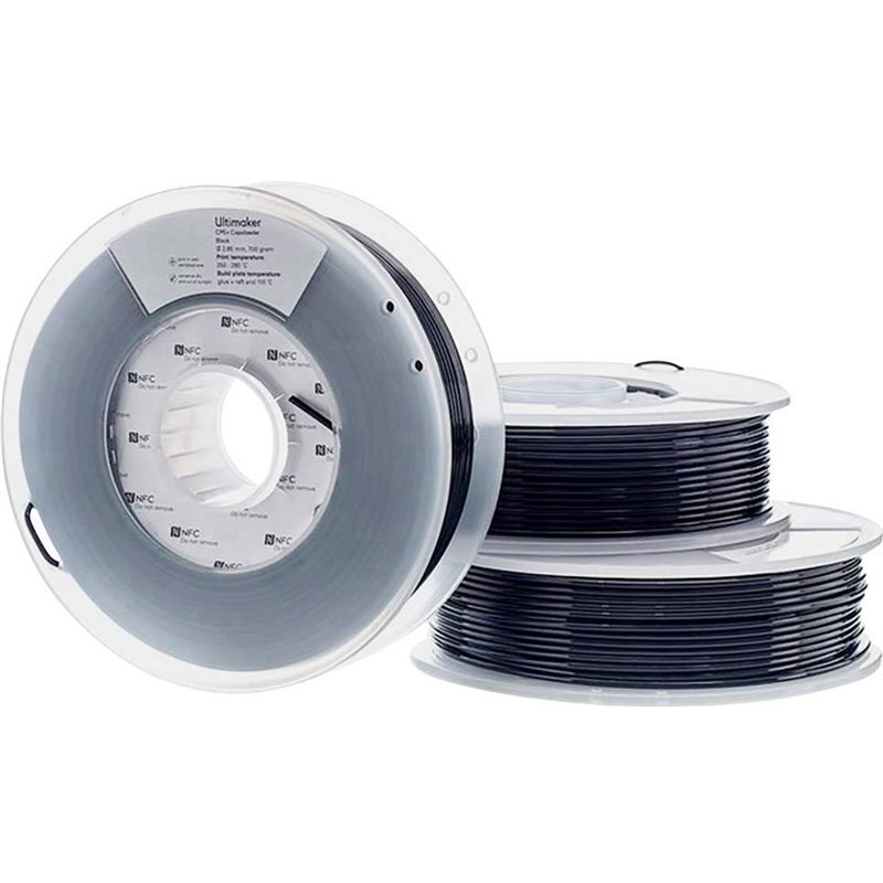 מחיר חומר גלם למדפסת תלת מימד Ultimaker CPE Plus Black 750gr 2.85mm
