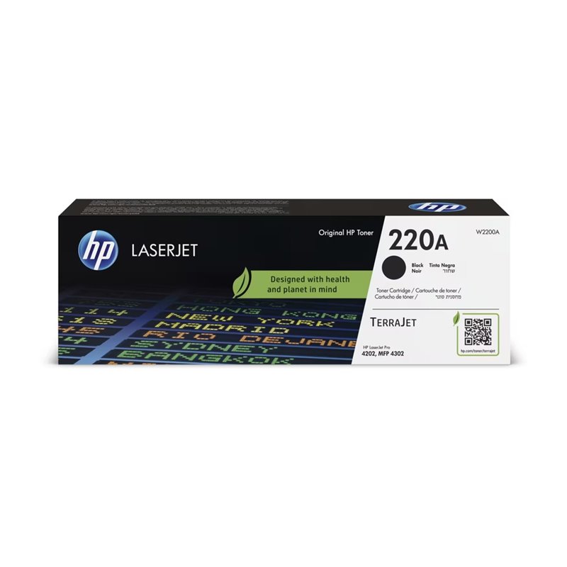 מחיר טונר מקורי למדפסת HP 220A Black LaserJet Toner Cartridge W2200A